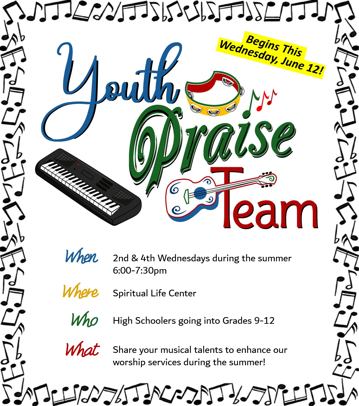 Youth Praise Team - Trinity Lutheran Church & School